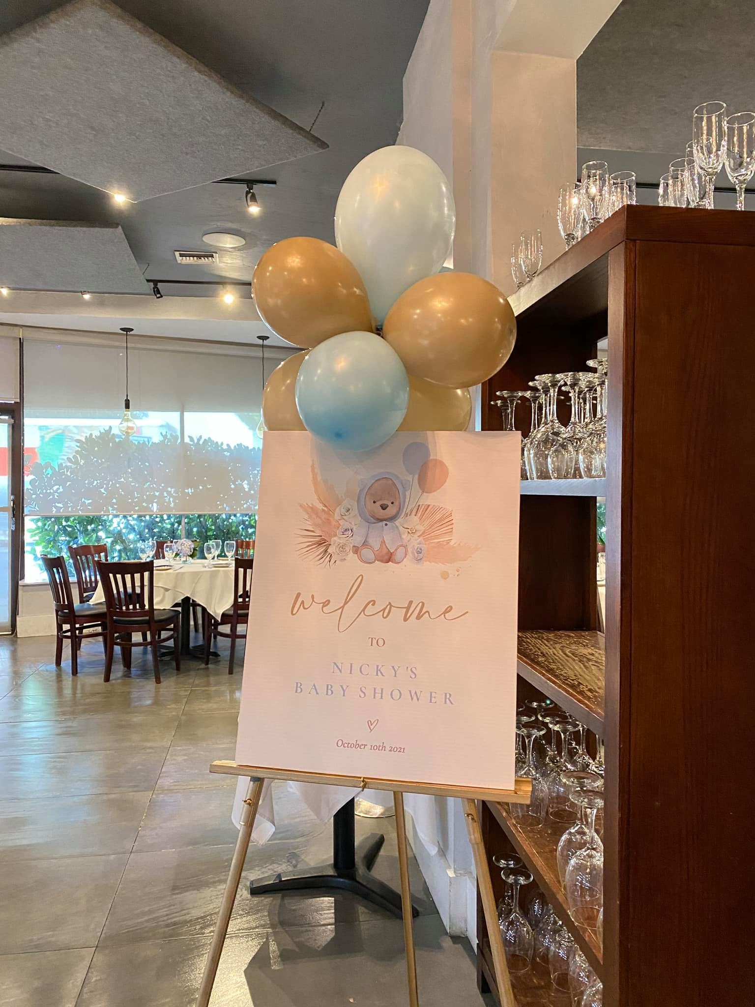 Custom Welcome Sign with Easel stand | Just 2 Party Balloon Decor ...